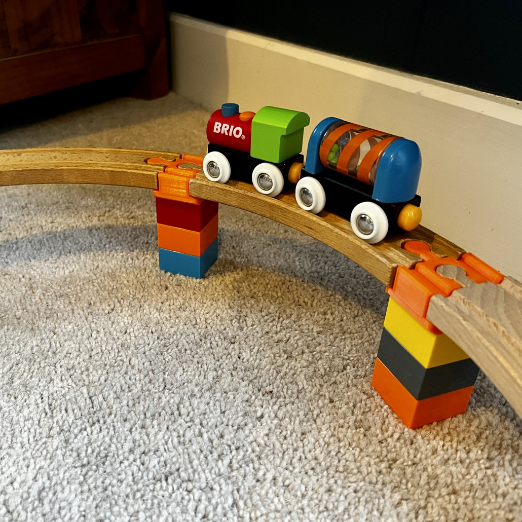 Adapters for Wooden Train Tracks & Building Blocks (fits Brio, Duplo ...