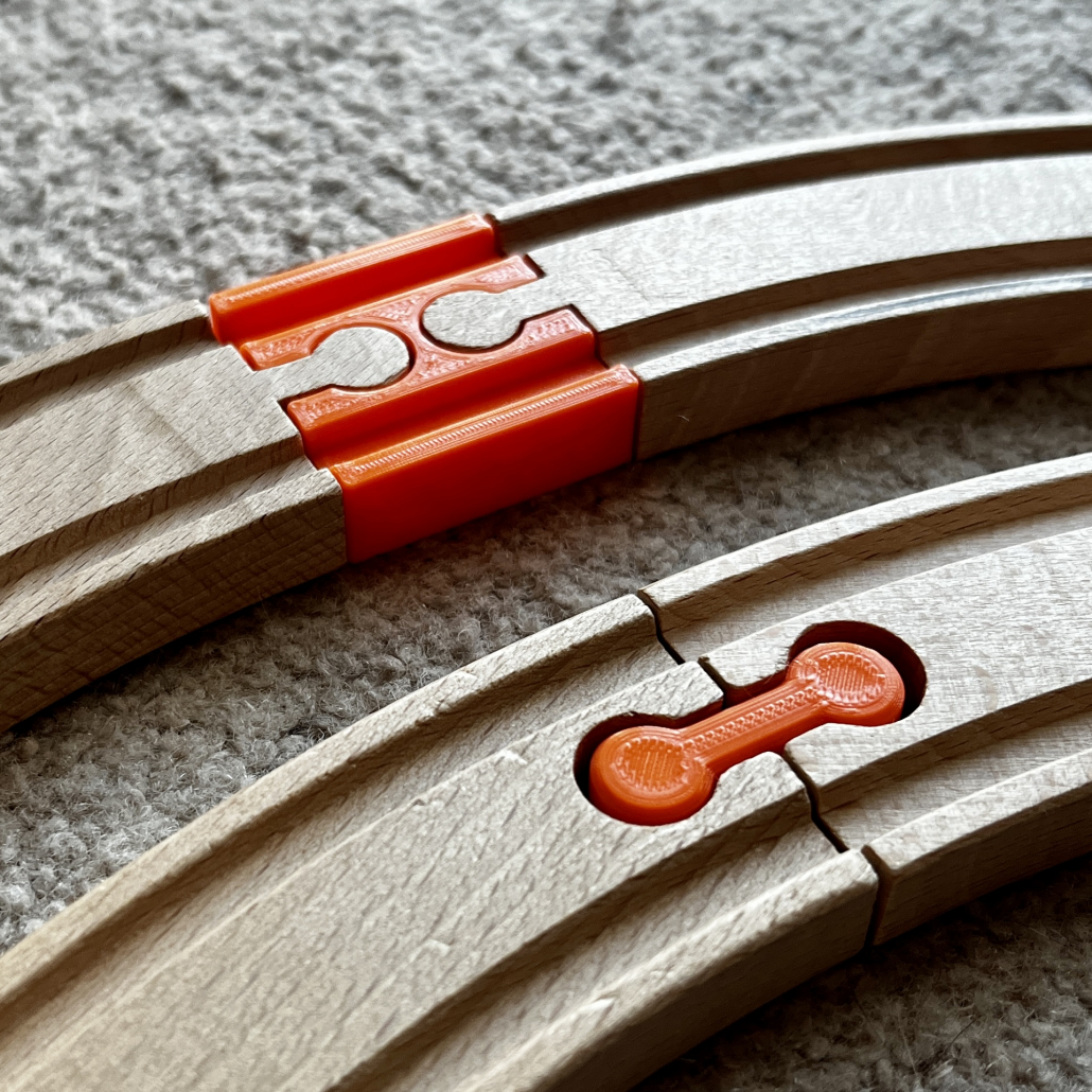 Adapters for Wooden Train Tracks & Building Blocks (fits Brio, Duplo ...